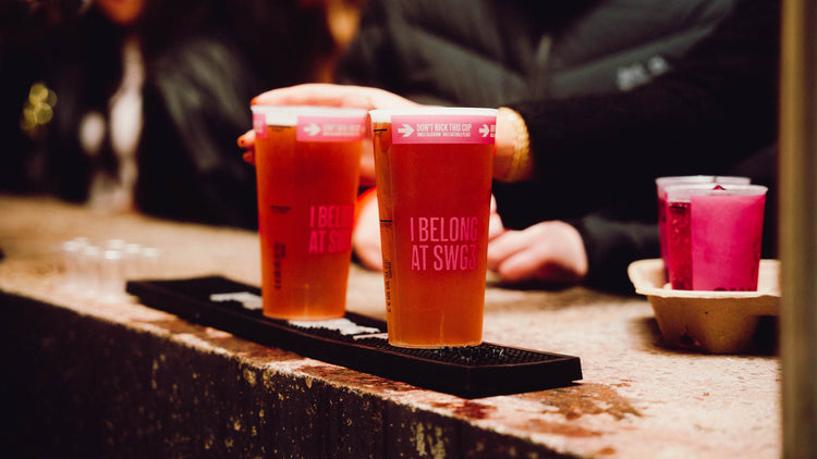 Back 2 Stack, Reusable, Stackable, Plastic Pint Cup 568ml | Stack Cup | STACK-CUP™